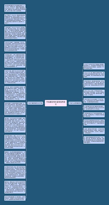 宇宙最恐怖的星球竟然是它思维导图_编号p3640493-TreeMind树图